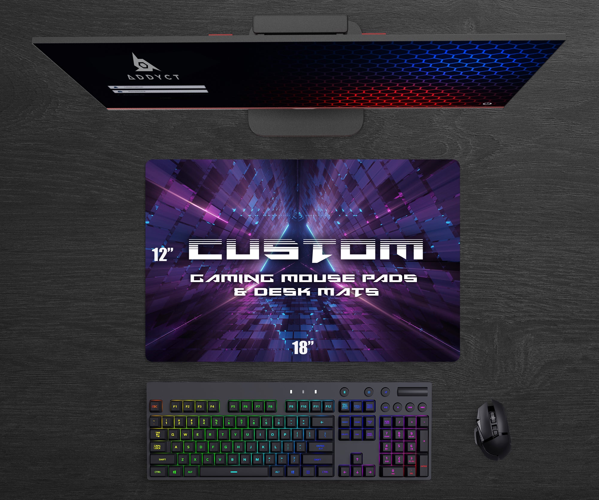 Large Custom Gaming Mousepad (12x18") | Gaming Desk Mat | Made in the ...