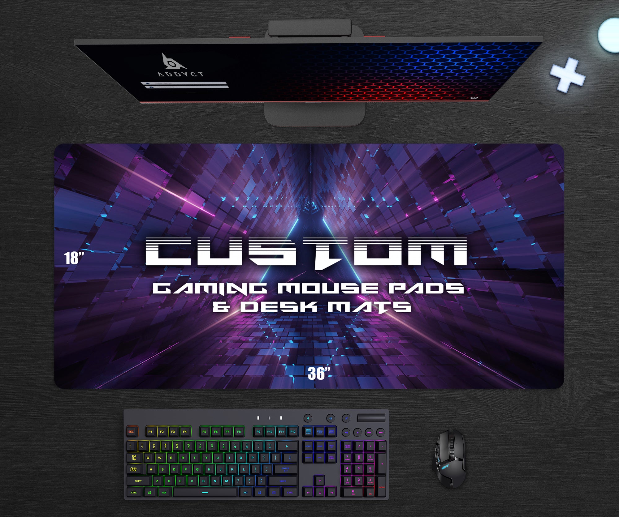 XXL Custom Gaming Mousepad (18x36") | | Gaming Desk Mat | Made in the ...
