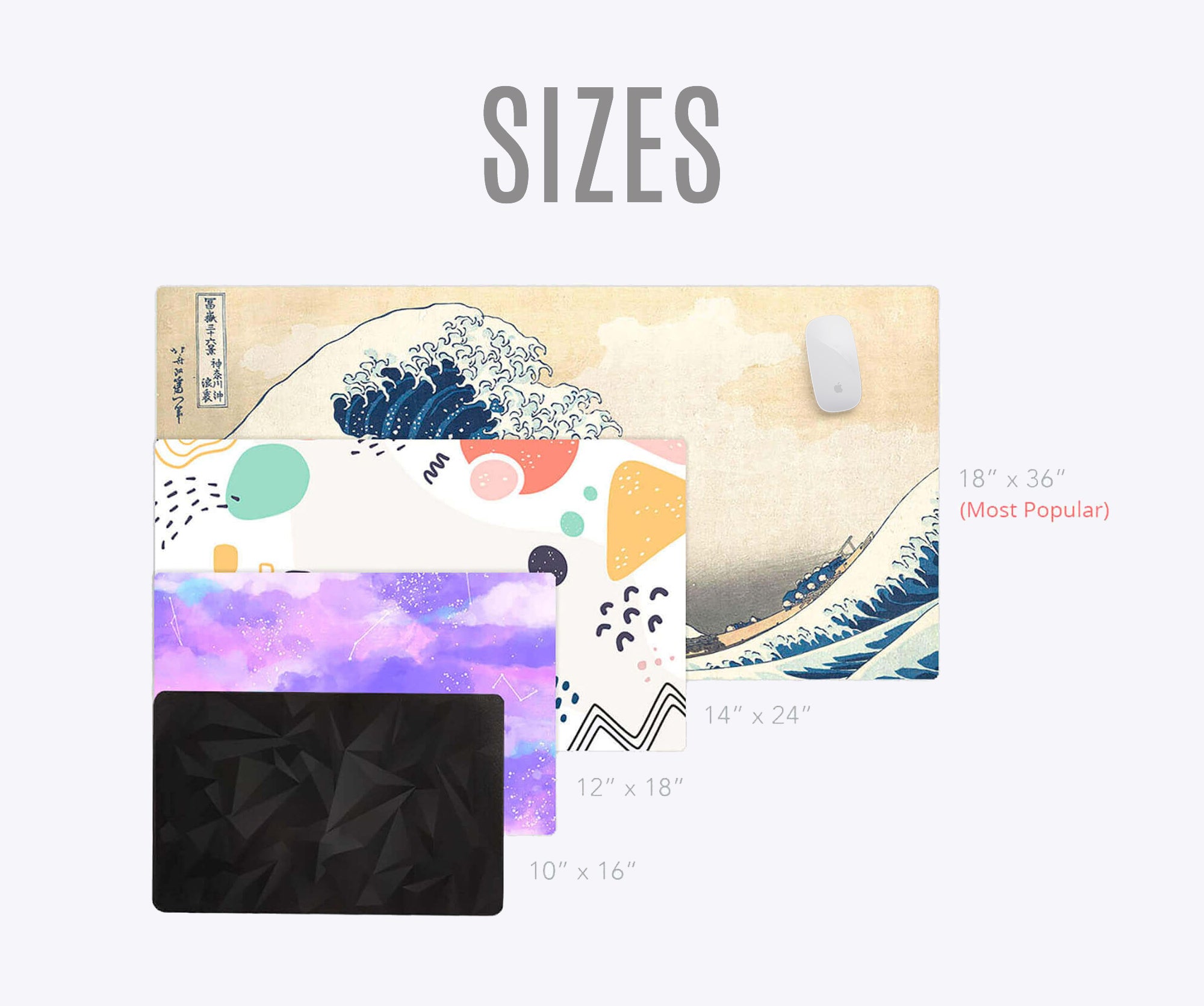 XXL Custom Desk Mat (18x36") - Extra Large Desk Mat – Love Desk Mats