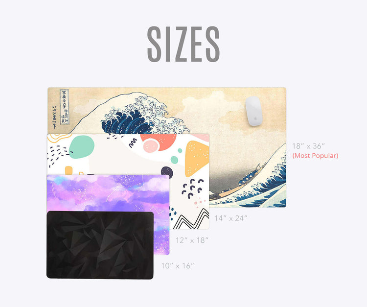 XXL Custom Desk Mat (18x36") - Extra Large Desk Mat – Love Desk Mats