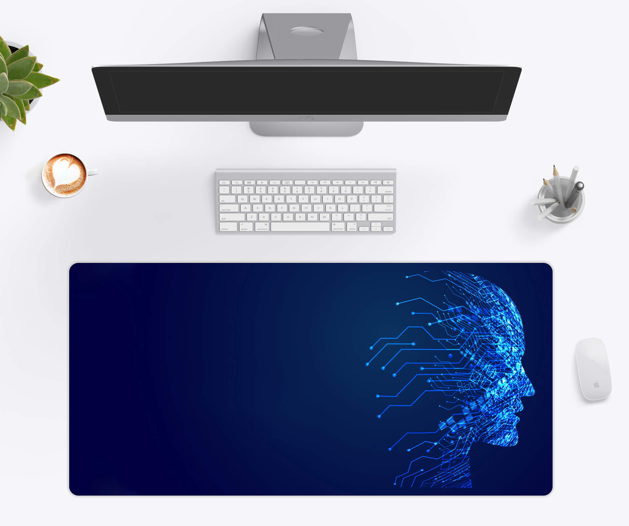 Digital Brain Matrix Desk Mat/Desk Pad – Love Desk Mats