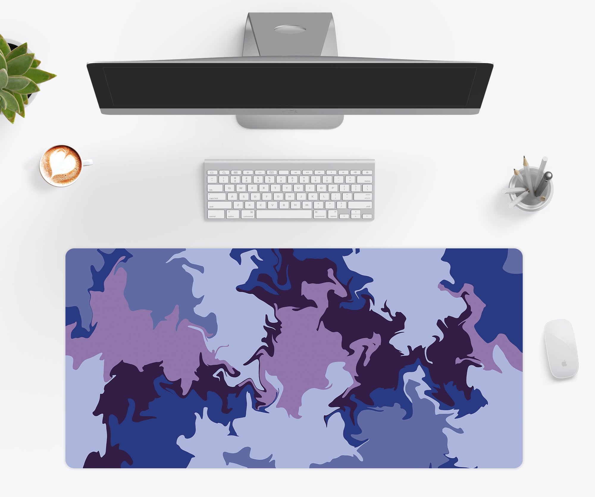 Erratic Arctic Gaming Desk Mat, Purple Desk Pad, Large Mousepad – Love ...