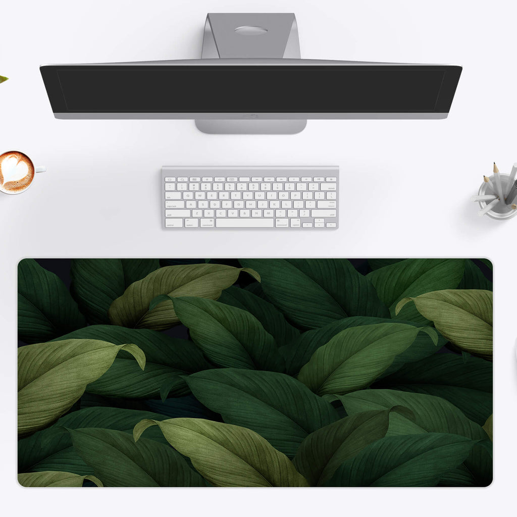Green Leaves Desk Mat/Desk Pad – Love Desk Mats