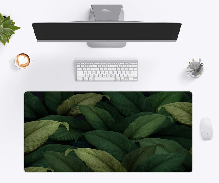Green Leaves Desk Mat/Desk Pad – Love Desk Mats