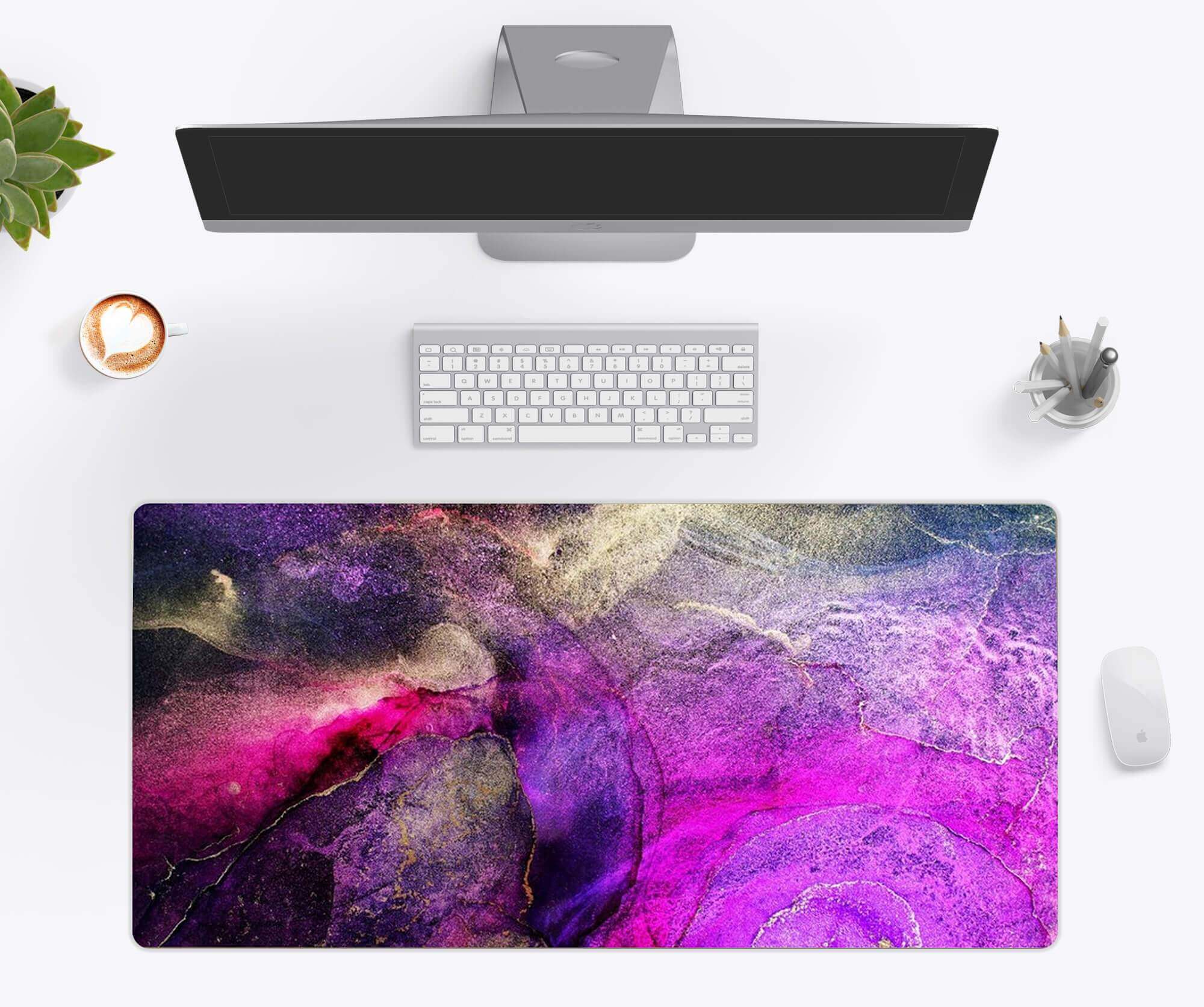 Purple Alcohol Ink Desk Mat/Desk Pad – Love Desk Mats